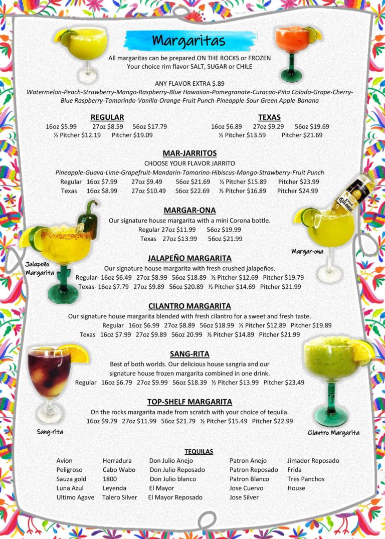 Menu – LA CHIQUITA